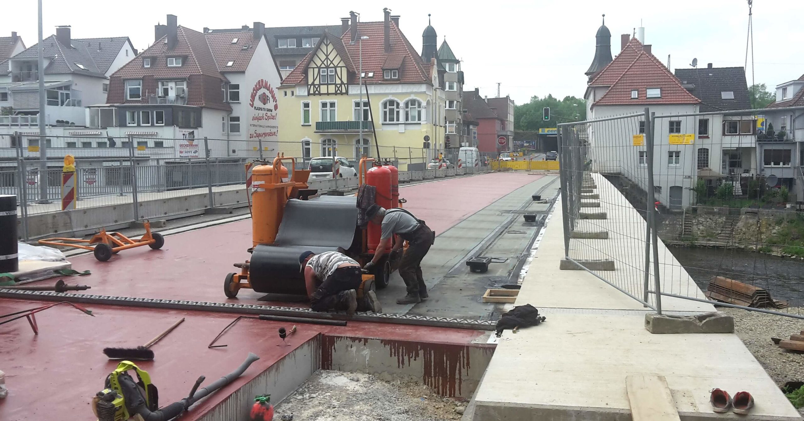 Brückenbau im Endspurt - Hansabrücke Herford